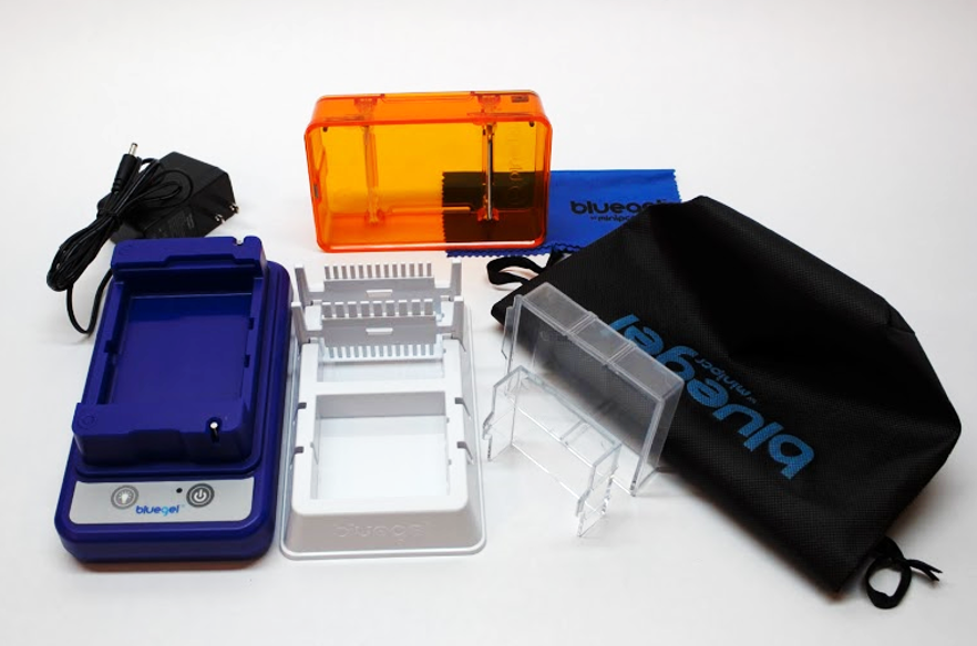 blueGel™ electrophoresis with built-in transilluminator – miniPCR bio